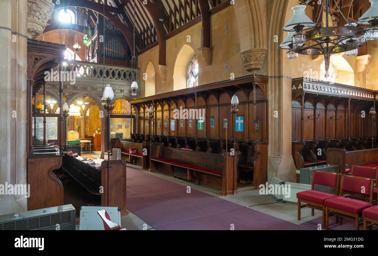 St Twrog's Church, Llandwrog, near Caernarfon, Gwynedd, North Wales ...
