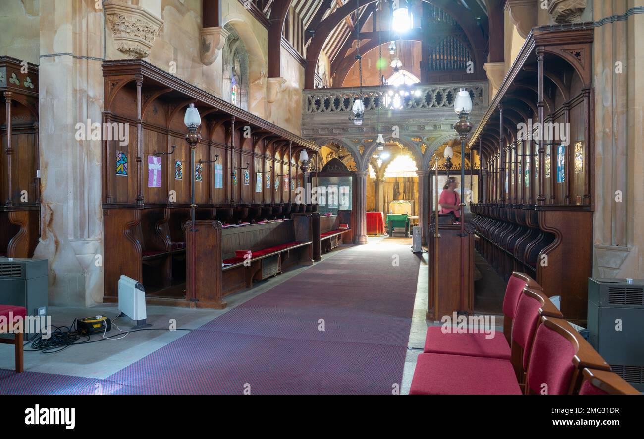 St Twrog's Church, Llandwrog near Caernarfon, Gwynedd, North Wales ...