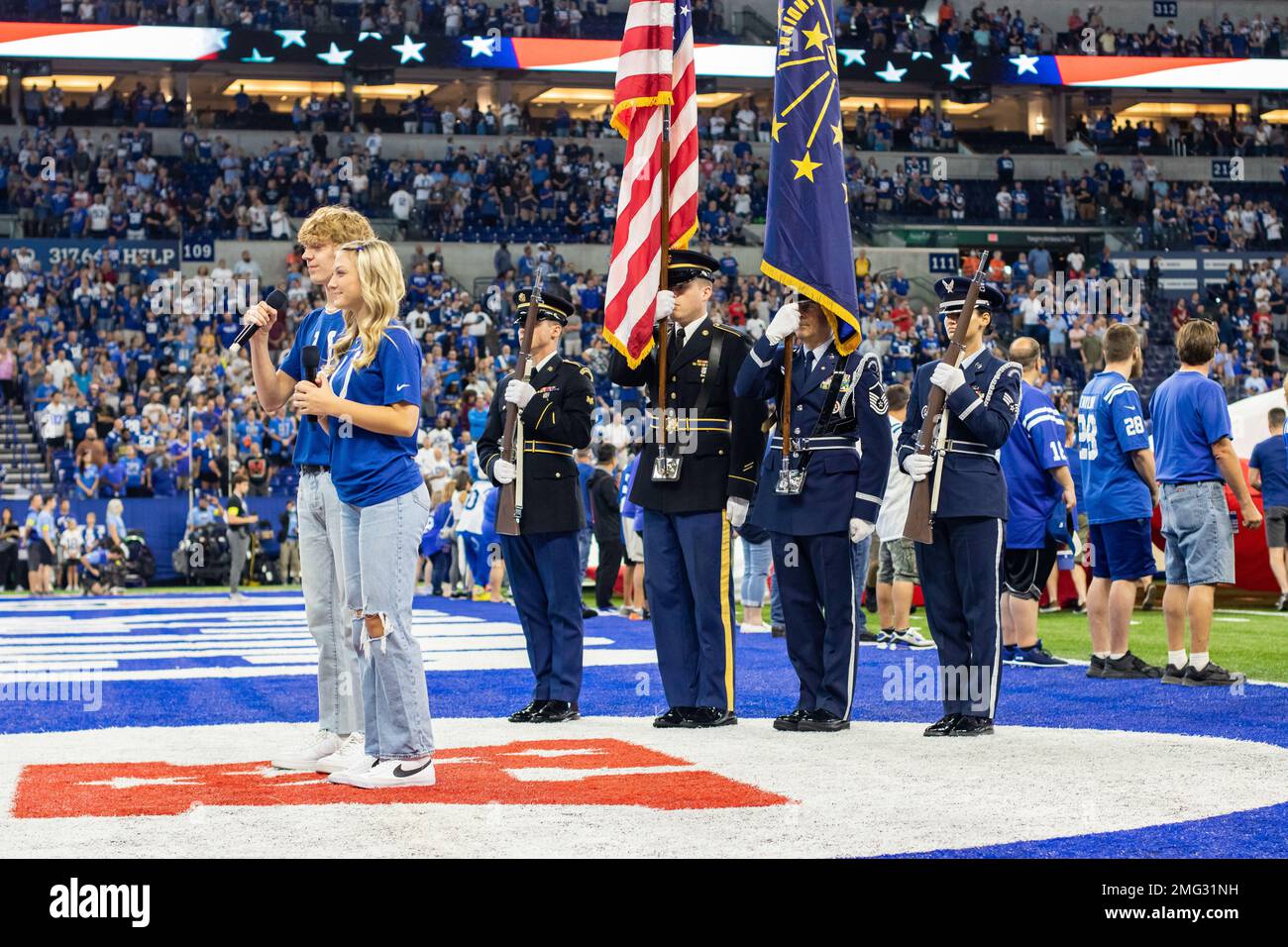 Indiana National Guard soldiers and airmen present national and state ...