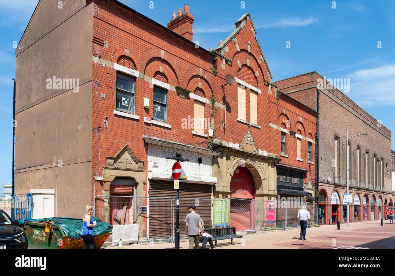 Queens Arcade, Sussex Street, Rhyl, North Wales. Awaiting redevelopment ...