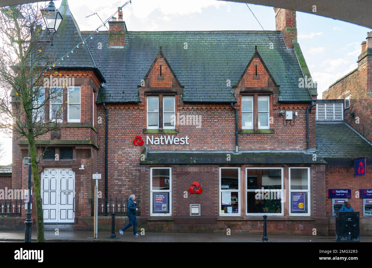 The Nat West Bank, 34 Moor Street, Ormskirk, Lancashire. Image taken in ...
