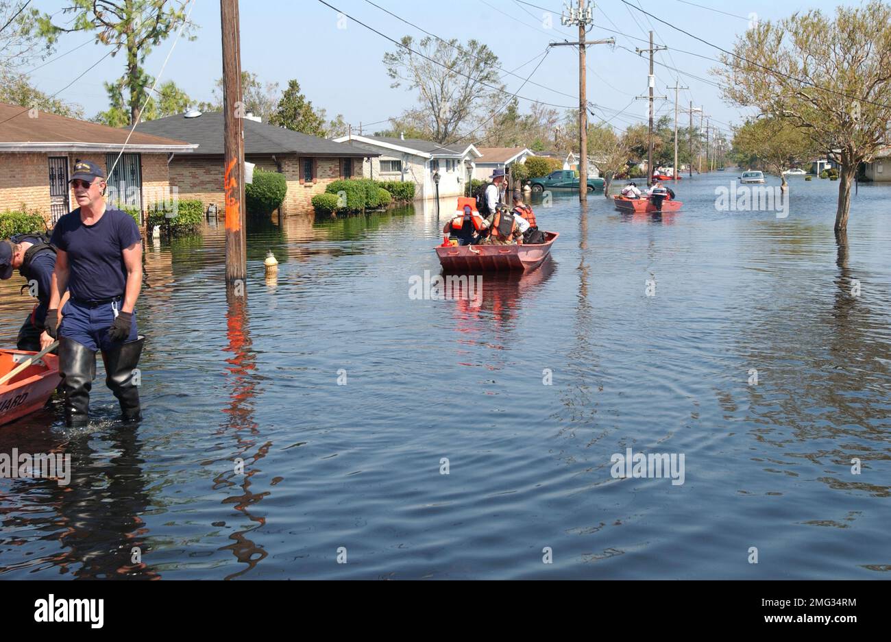 Hurricane katrina coast guard hi-res stock photography and images - Alamy