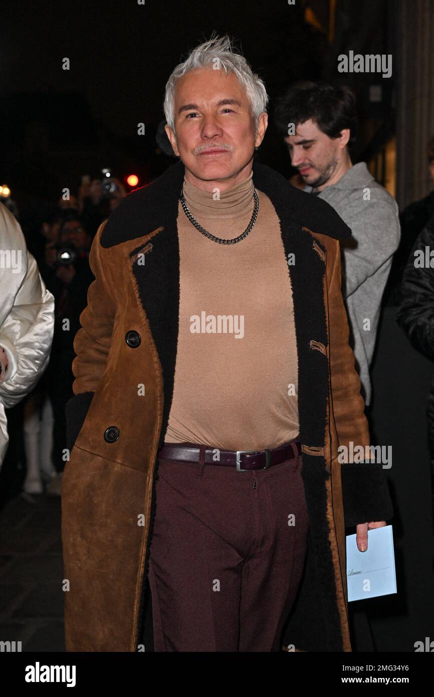 Paris, France. 25th January, 2023. Baz Luhrmann arriving at Jean Paul ...