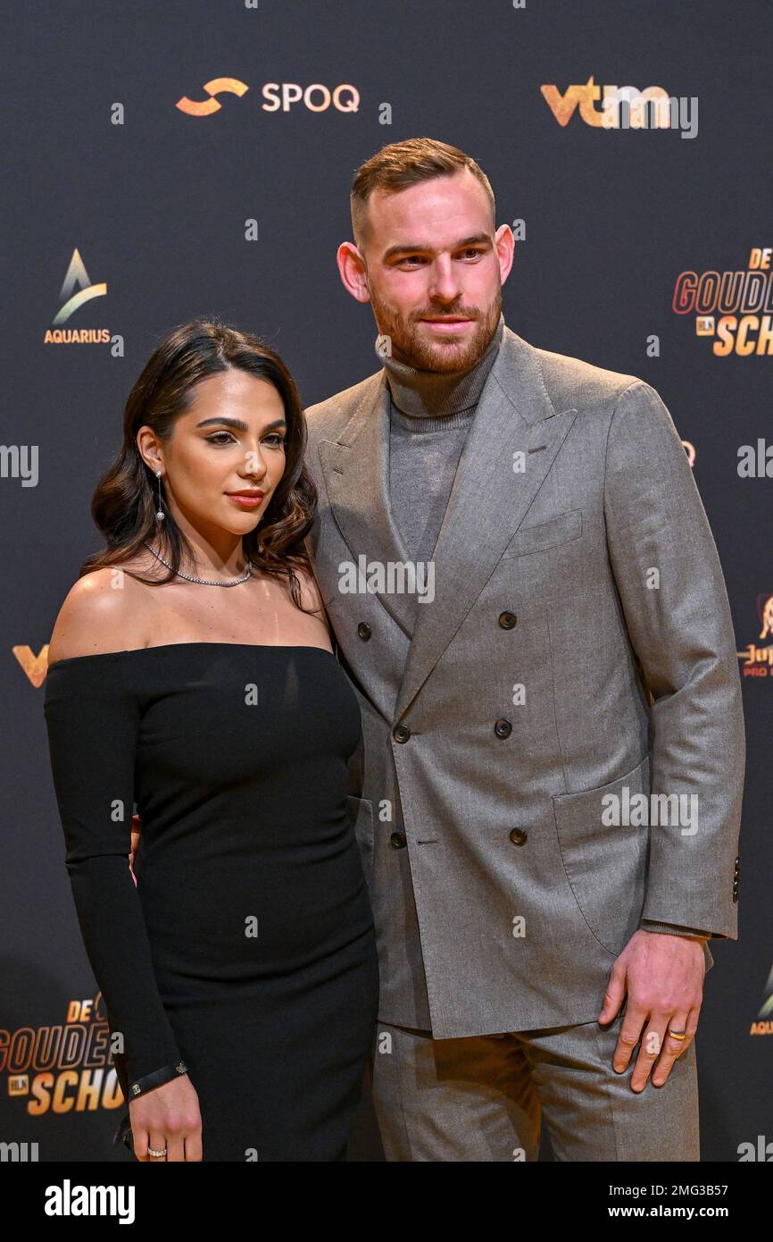 Antwerp, Belgium. 25th Jan, 2023. Talia Janssen and Antwerp's Vincent ...
