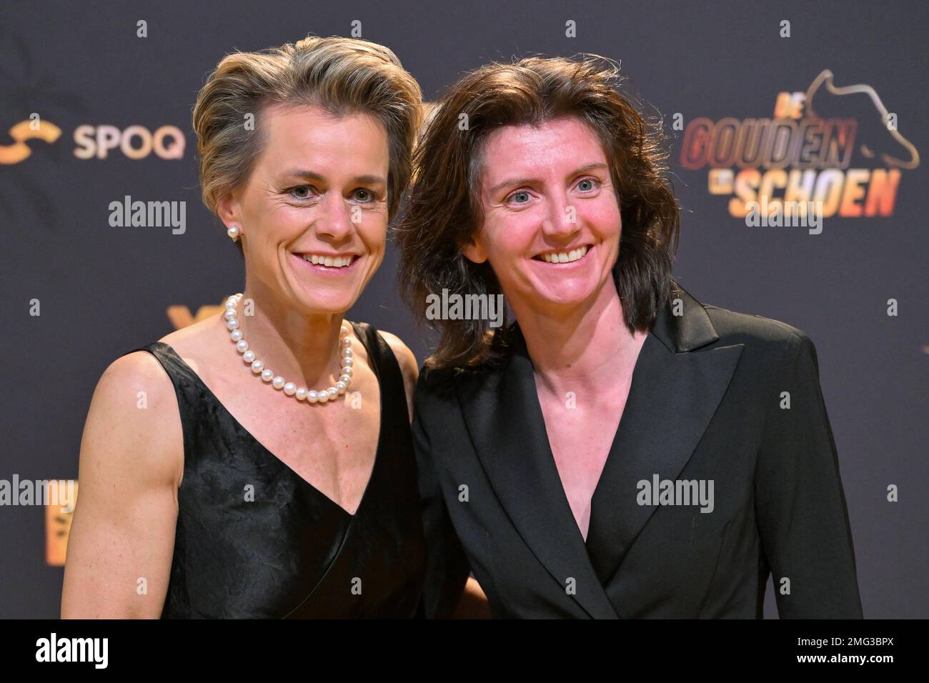 Antwerp, Belgium. 25th Jan, 2023. Gella Vandecaveye en Nesya Goris ...