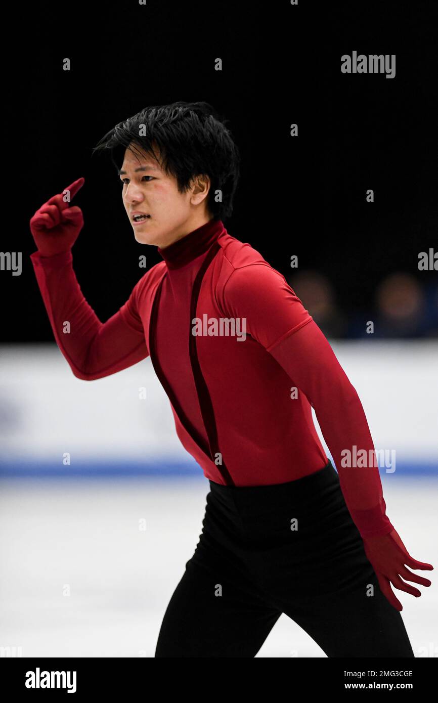 Adam SIAO HIM FA (FRA), during Men Short Program, at the ISU European ...