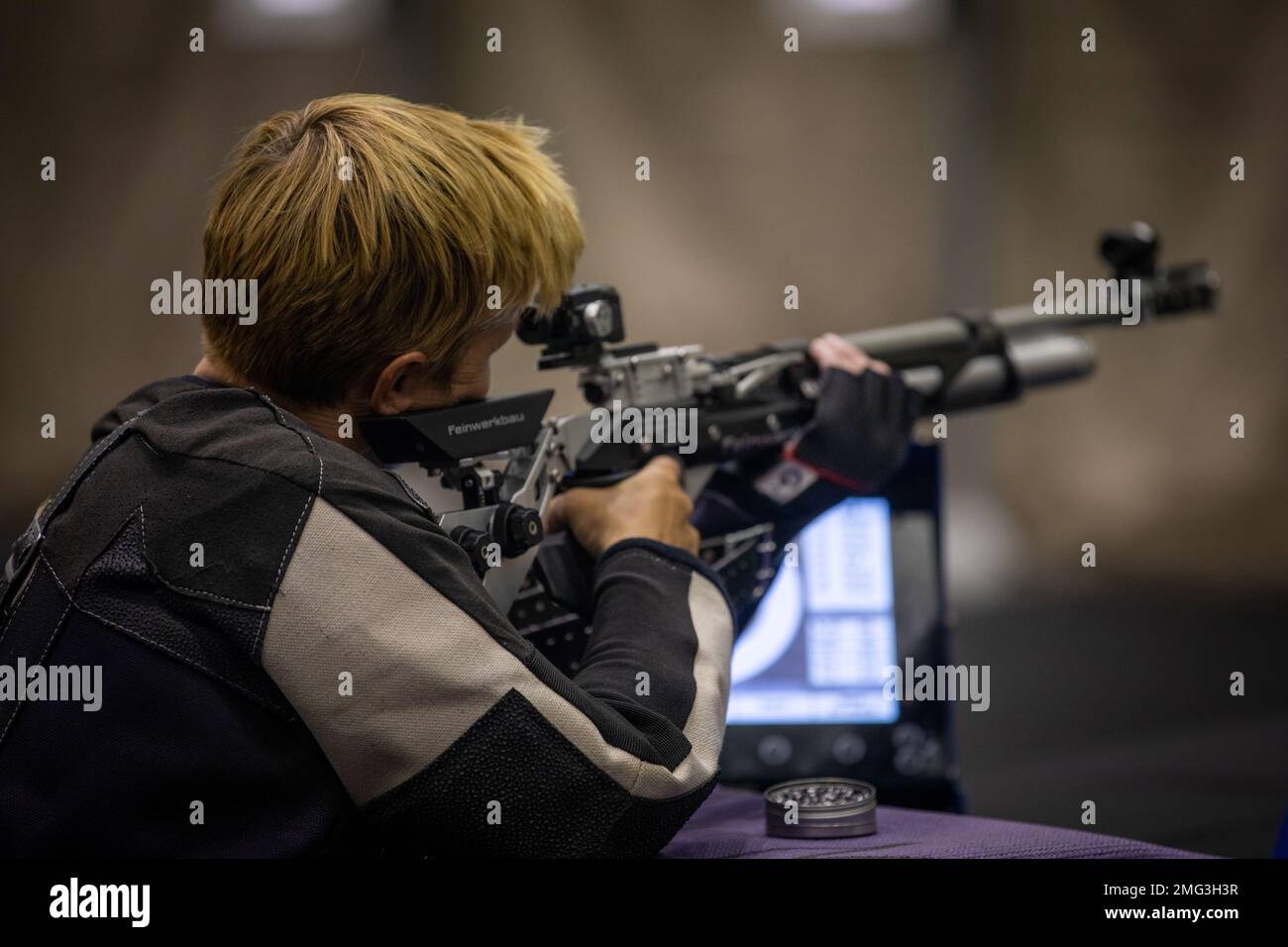 U.S. Army Staff Sgt. Stacey Englert competes during the 2022 Department ...