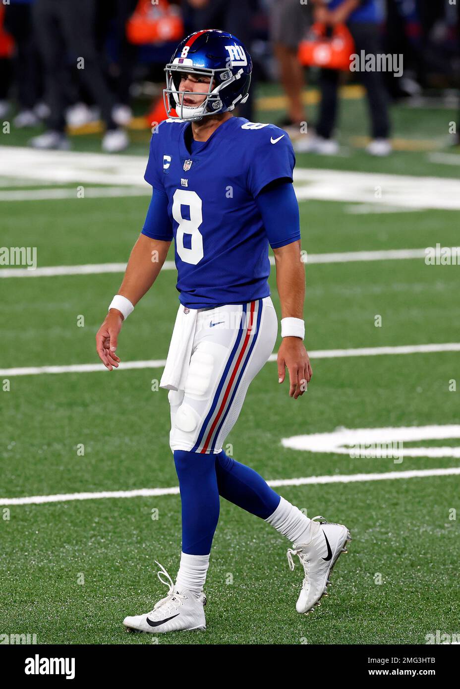 New York Giants quarterback Daniel Jones (8) in action against the ...
