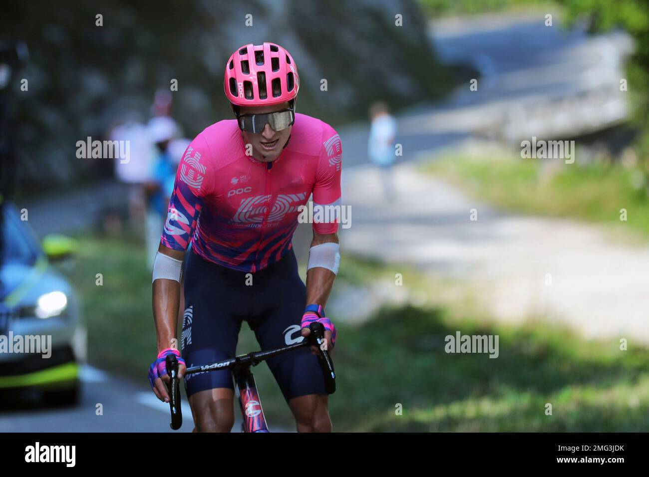 Neilson Powless of the US rides during the 16th stage of the Tour de ...