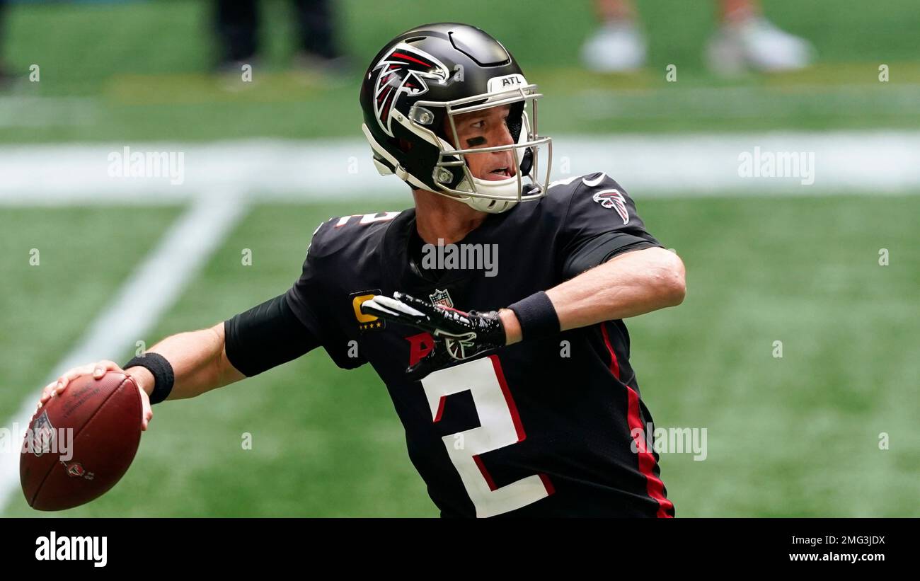 Atlanta Falcons' Matt Ryan works against the Seattle Seahawks during ...