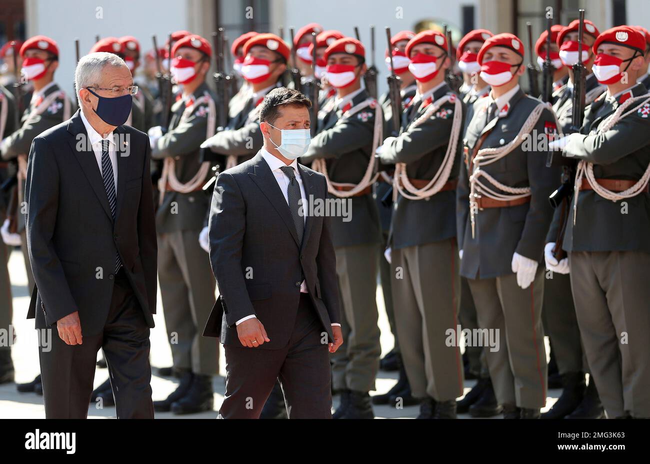 Austrian President Alexander Van der Bellen and President of Ukraine ...