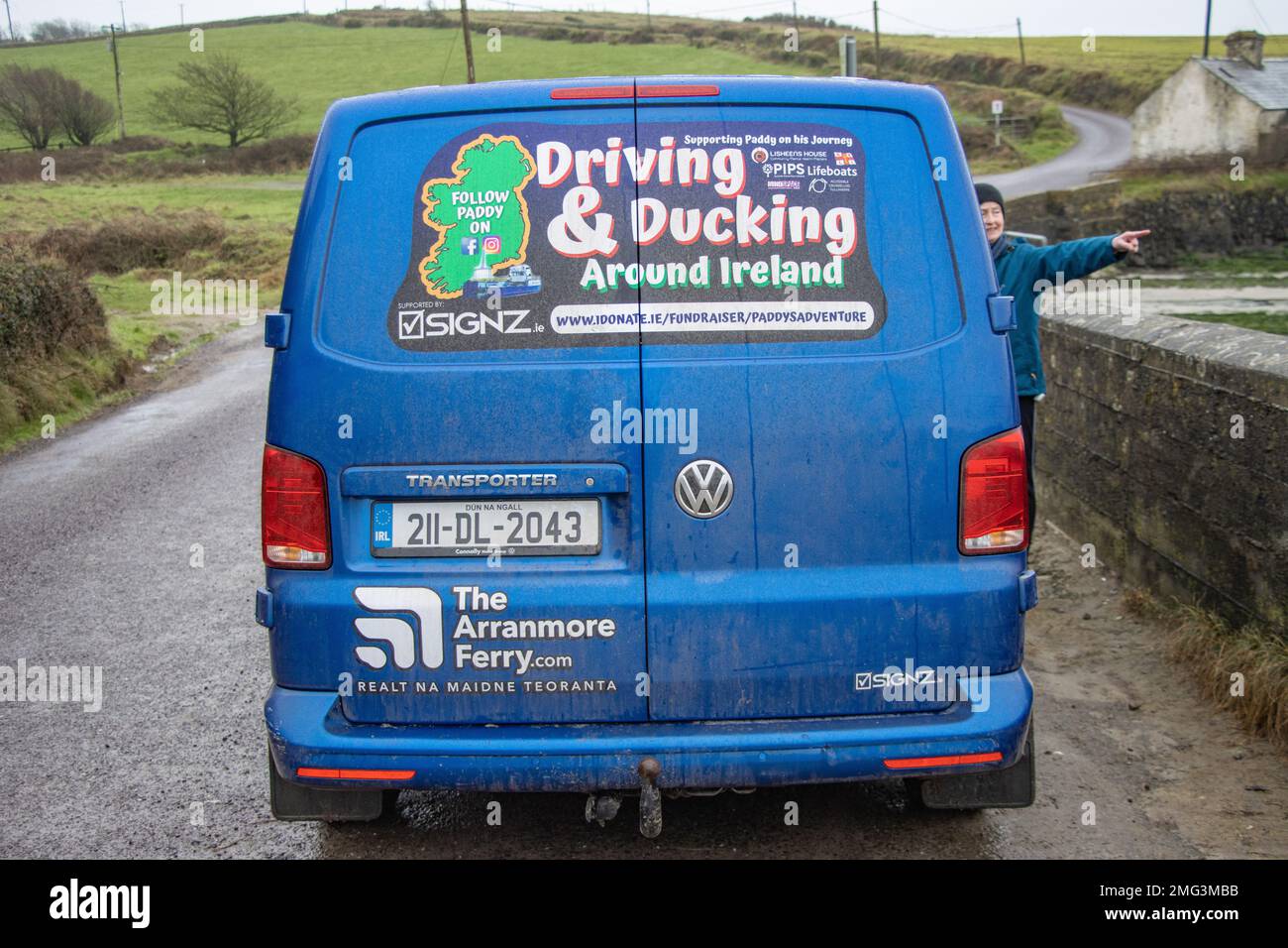 Driving and Ducking, Paddy Conaghan around Ireland Stock Photo - Alamy