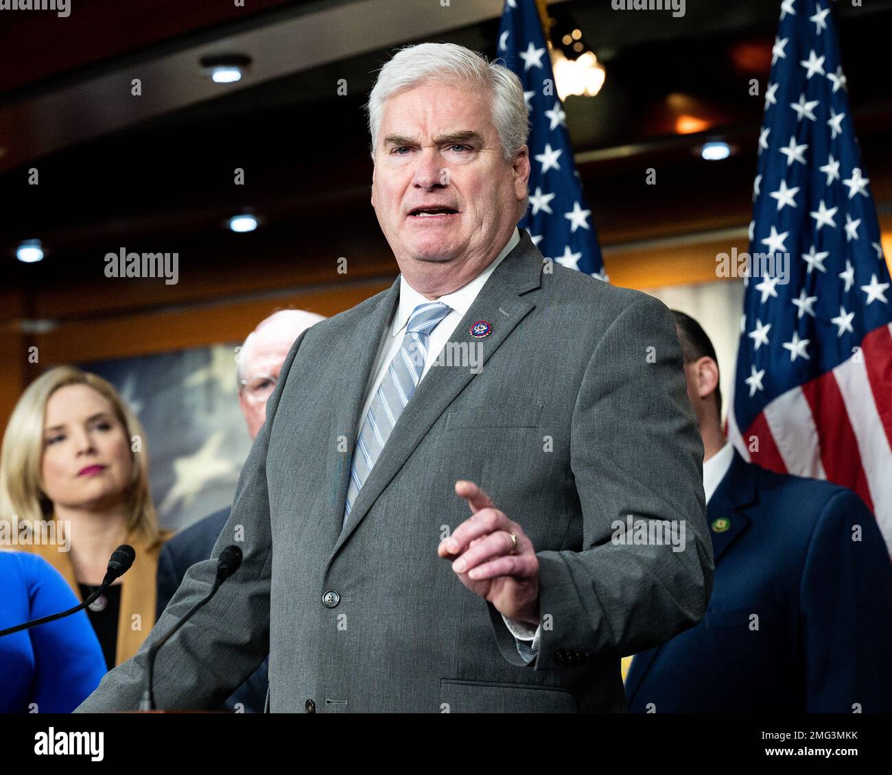 U.S. Representative Tom Emmer (R-MN) speaking with other House ...