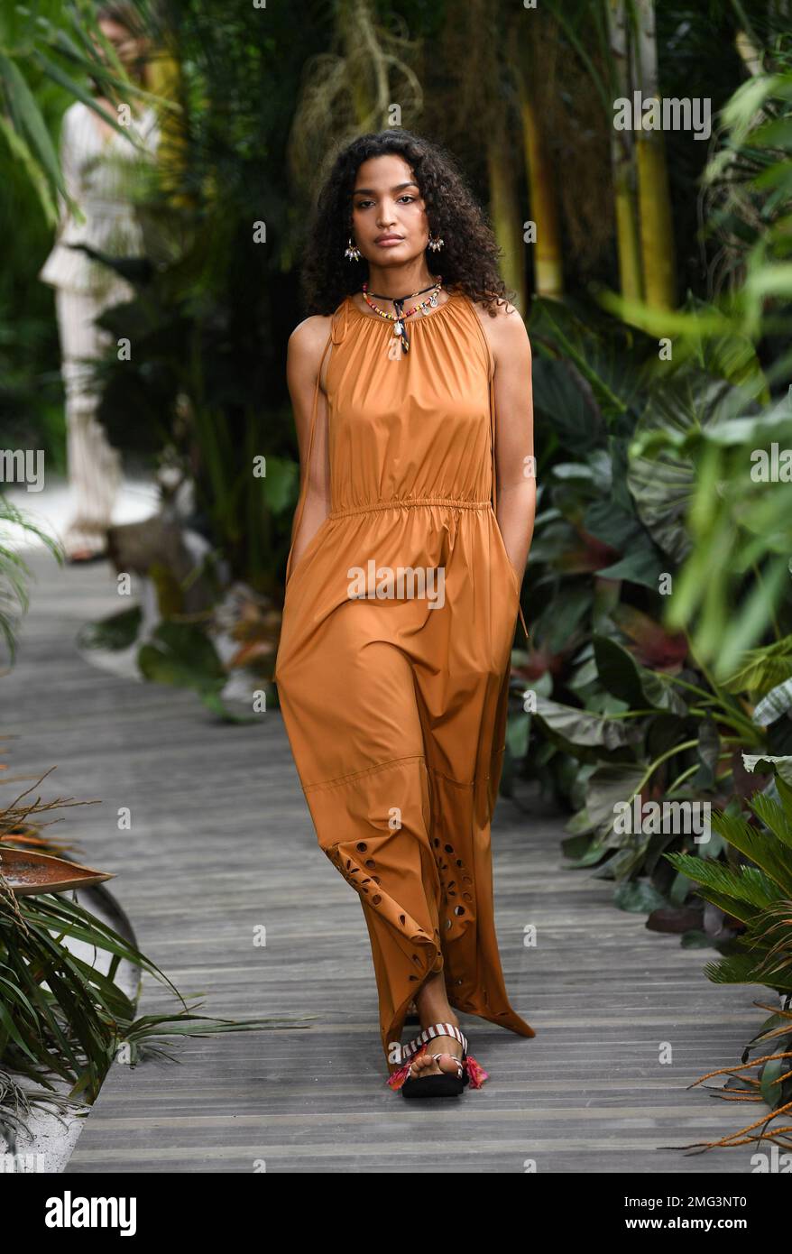 Actress/model Indya Moore walks the runway during the Jason Wu Spring ...