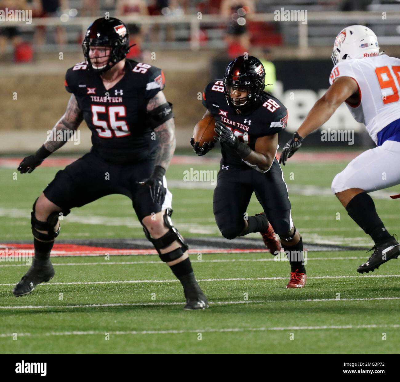 Texas Tech runningback Tahj Brooks in action in an NCAA college ...