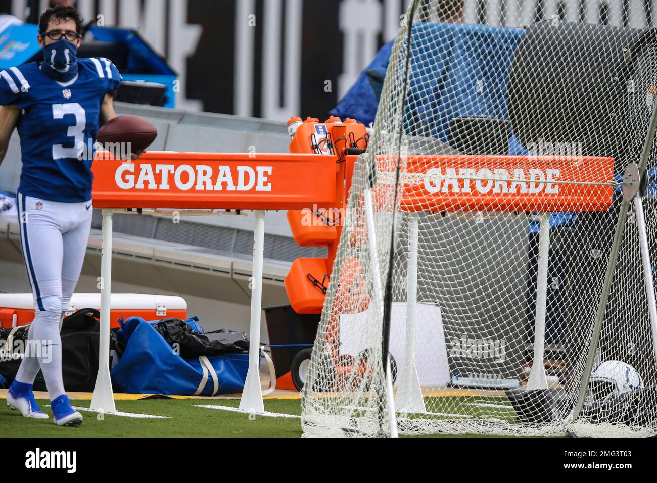Gatorade Sideline Innovation key equipment during an NFL football game ...