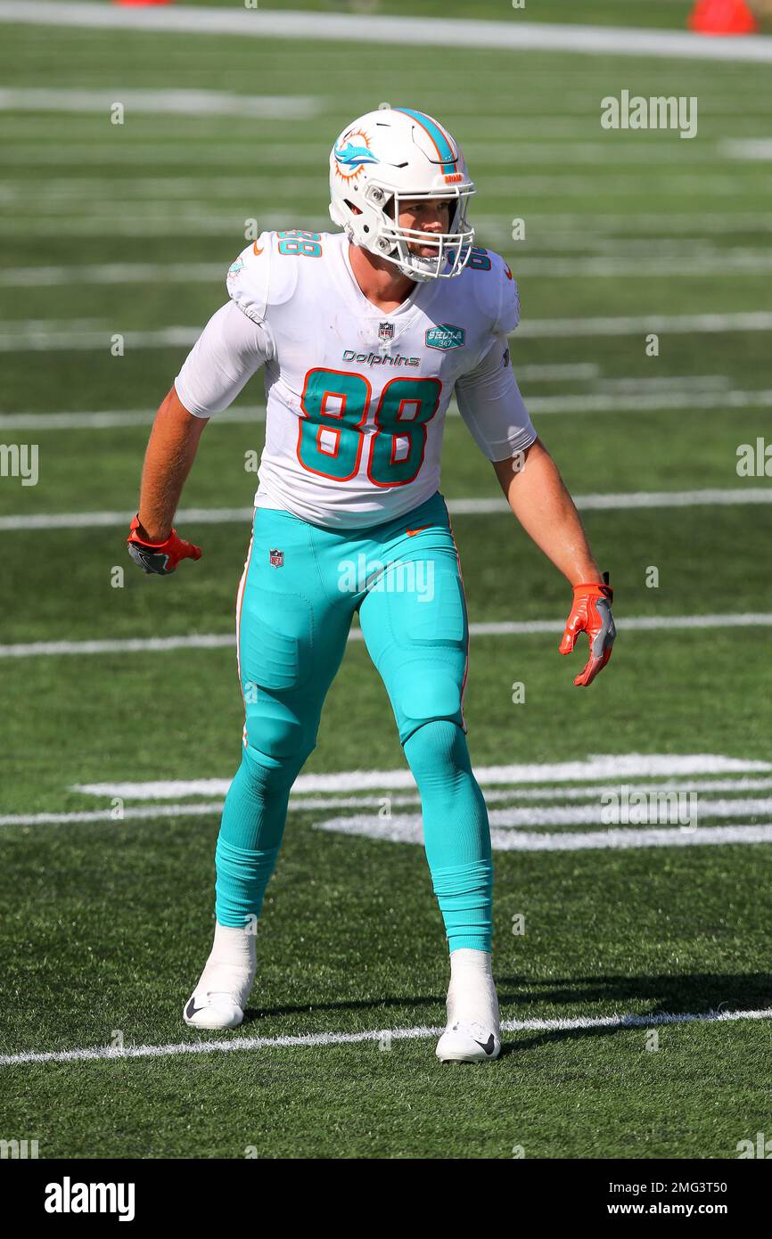 Miami Dolphins tight end Mike Gesicki (88) during the second half of an NFL football game ...