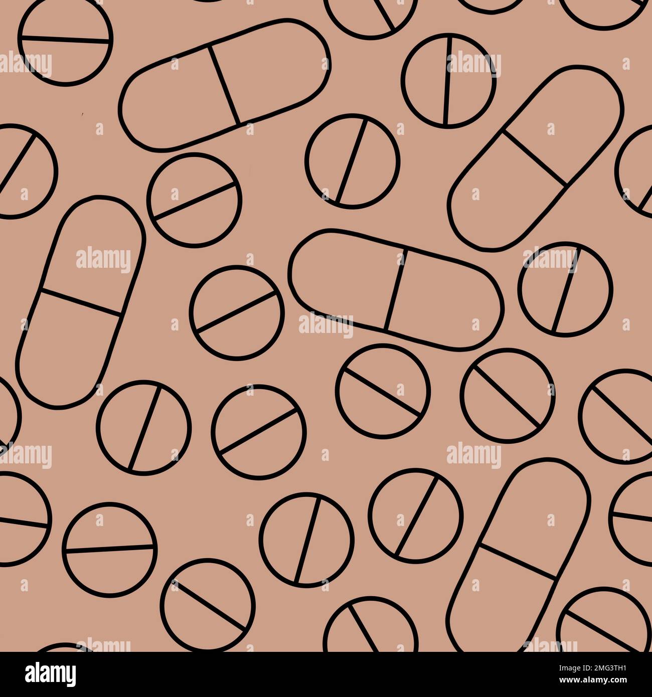 Cartoon medicine seamless pills pattern for wrapping paper and clothes ...