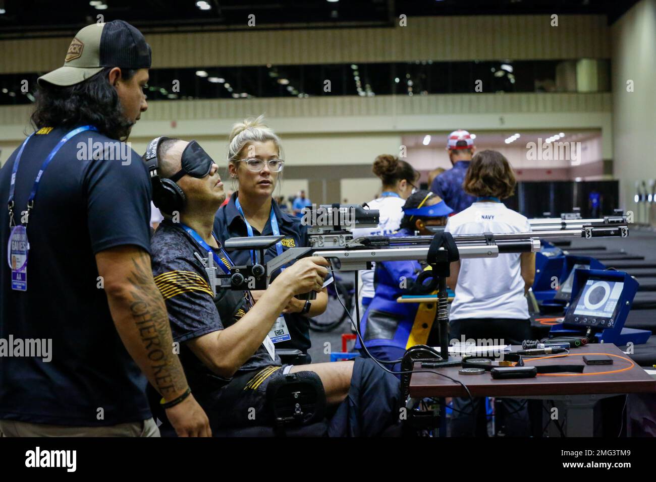 U.S. Army Cpt. Luis Avila shoots during the 2022 Department of Defense ...