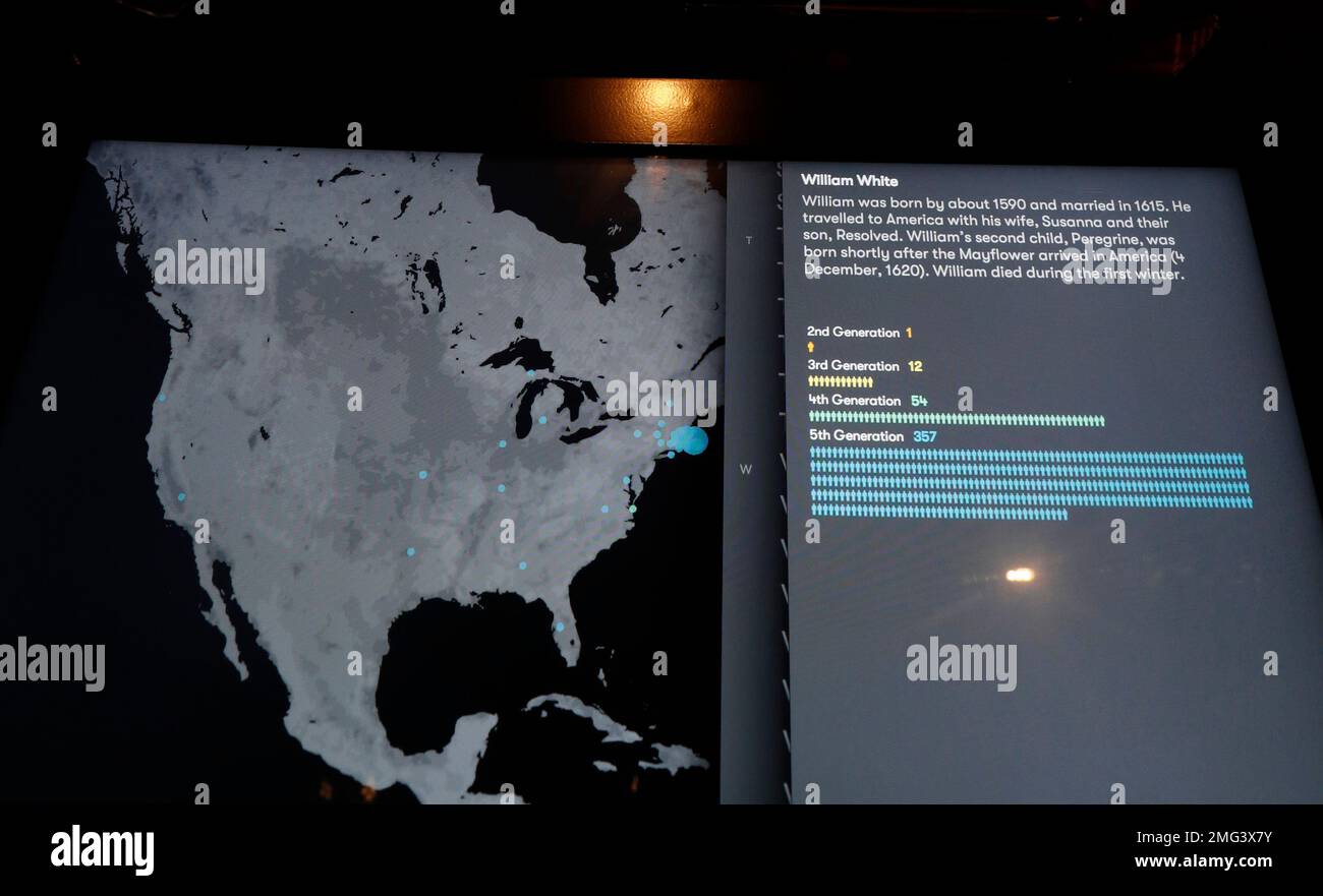 An interactive display at the The Mayflower 400, Legend and Legacy ...