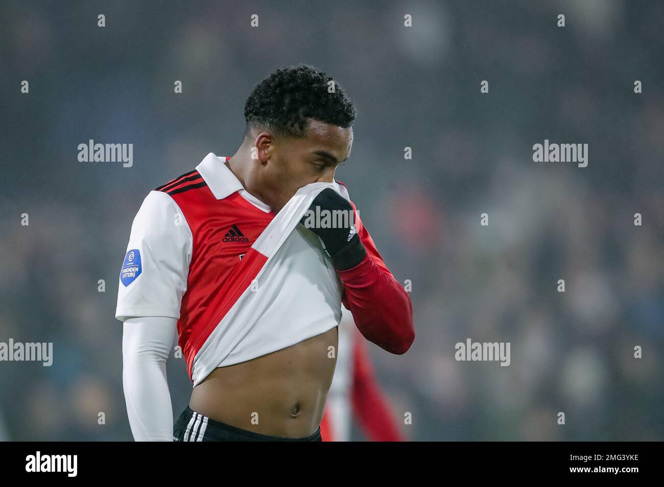 ROTTERDAM, NETHERLANDS - JANUARY 25: Quinten Timber of Feyenoord during ...