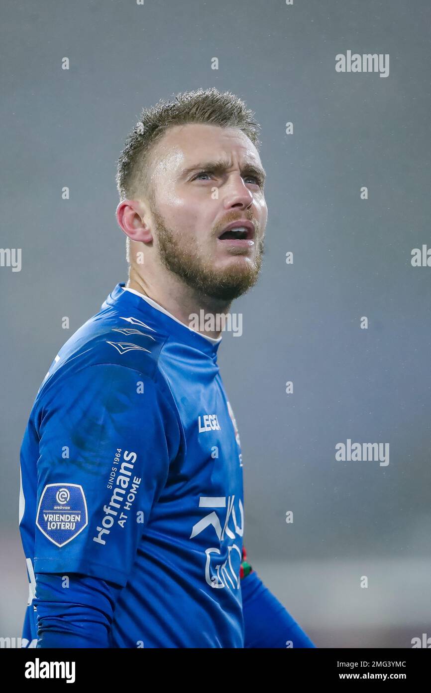 ROTTERDAM, NETHERLANDS - JANUARY 25: goalkeeper Jasper Cillessen of NEC ...