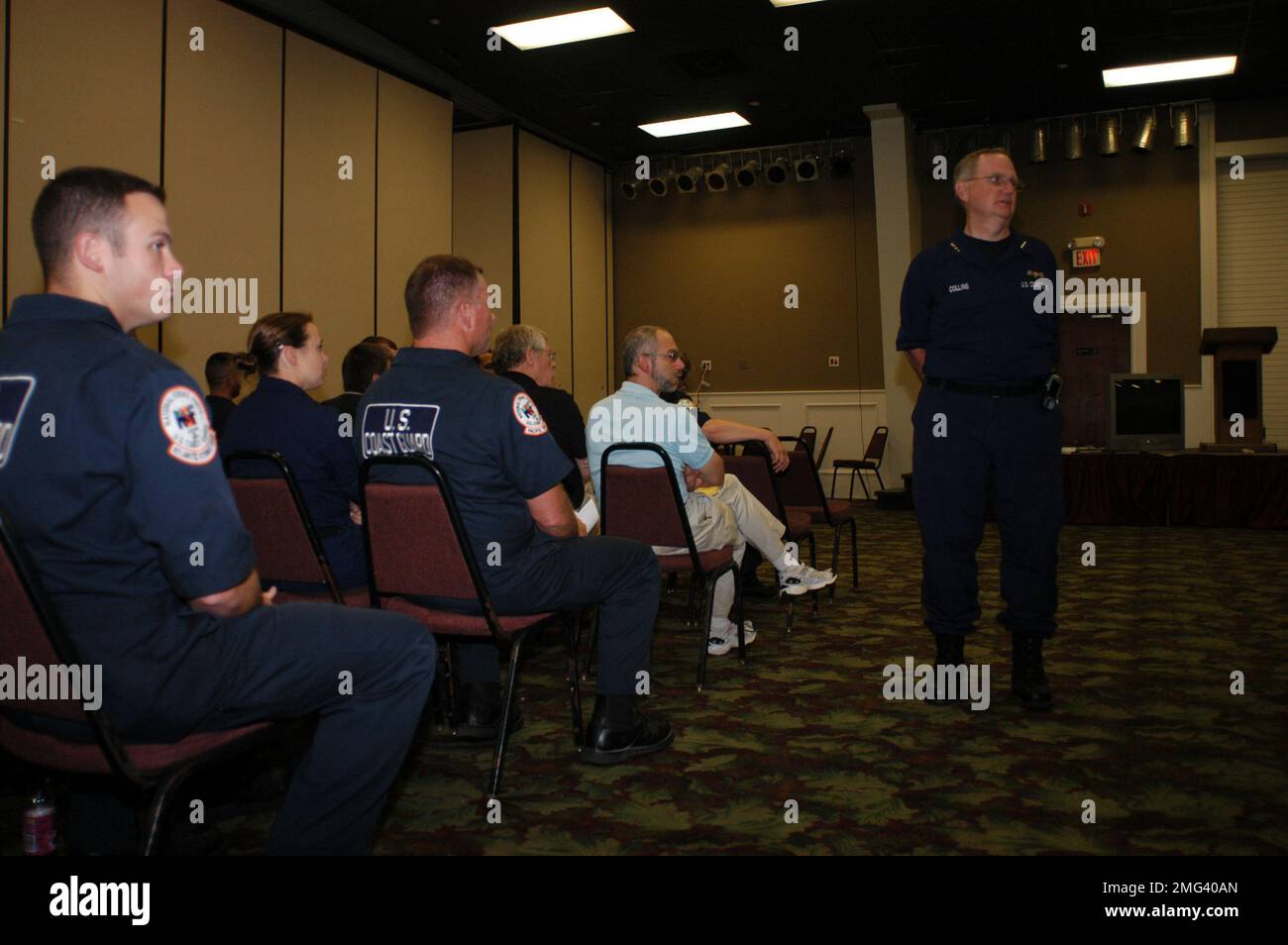Town Hall Meeting - 26-HK-271-14. Hurricane Katrina Stock Photo - Alamy