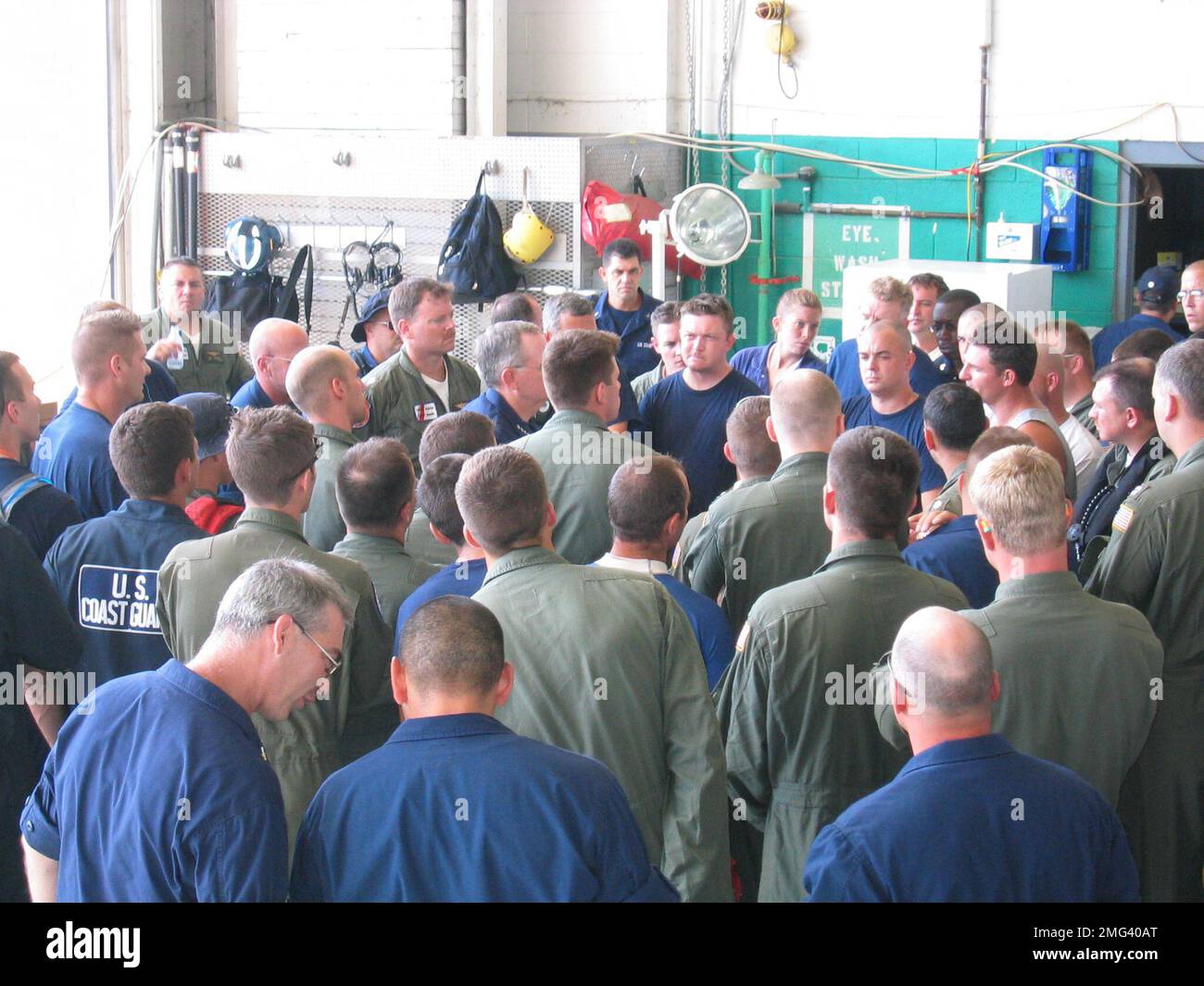 Coast Guard Structures - Air Stations - New Orleans - 26-HK-95-129. AIRSTA NOLA--CG personnel at ...