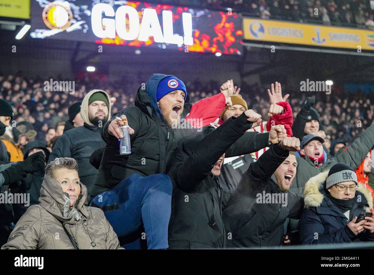 ROTTERDAM, 25-01-2023, Stadium Feijenoord de Kuip, Dutch football ...