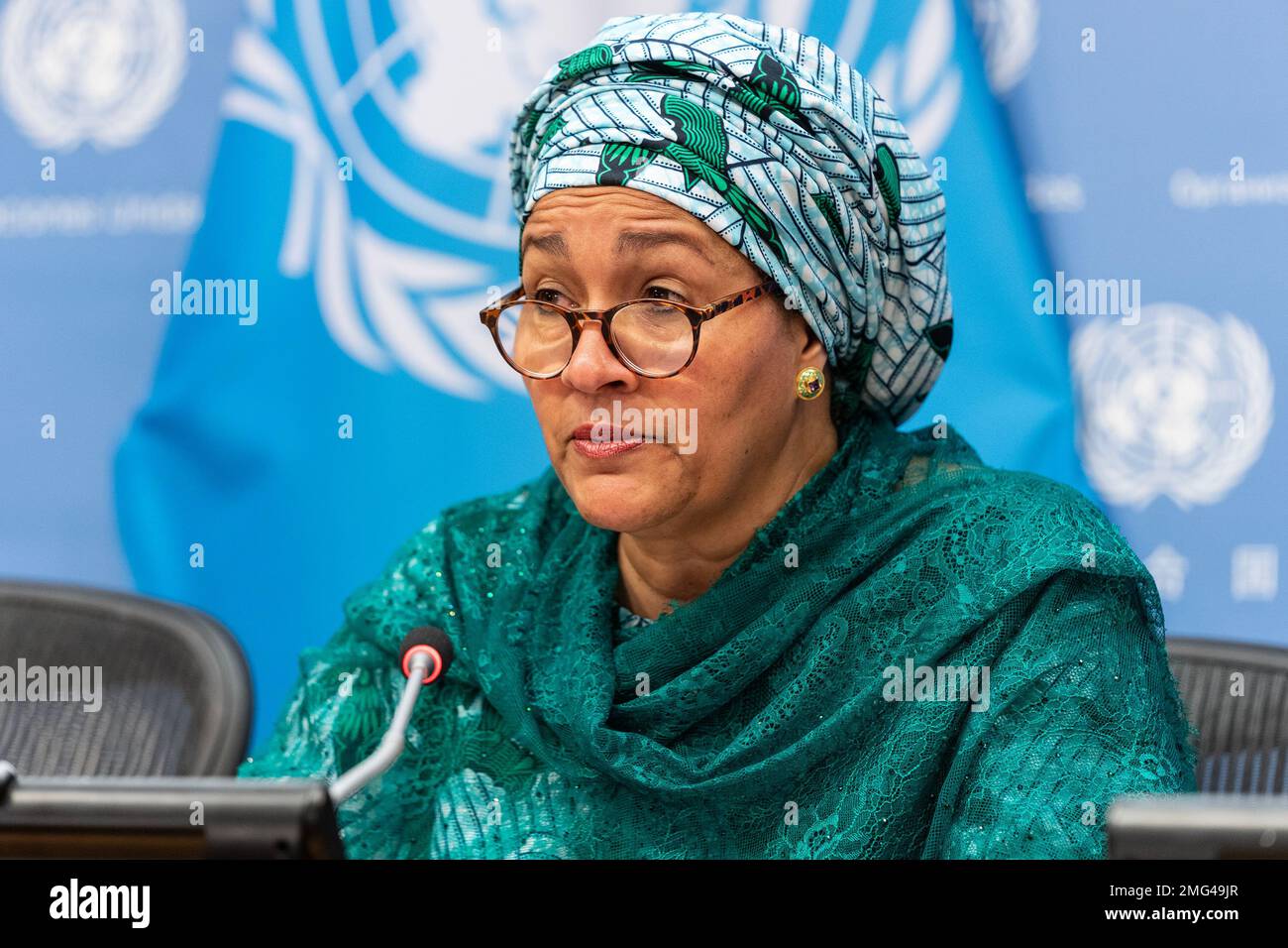 New York, USA. 25th Jan, 2023. Amina J. Mohammed, Deputy Secretary ...