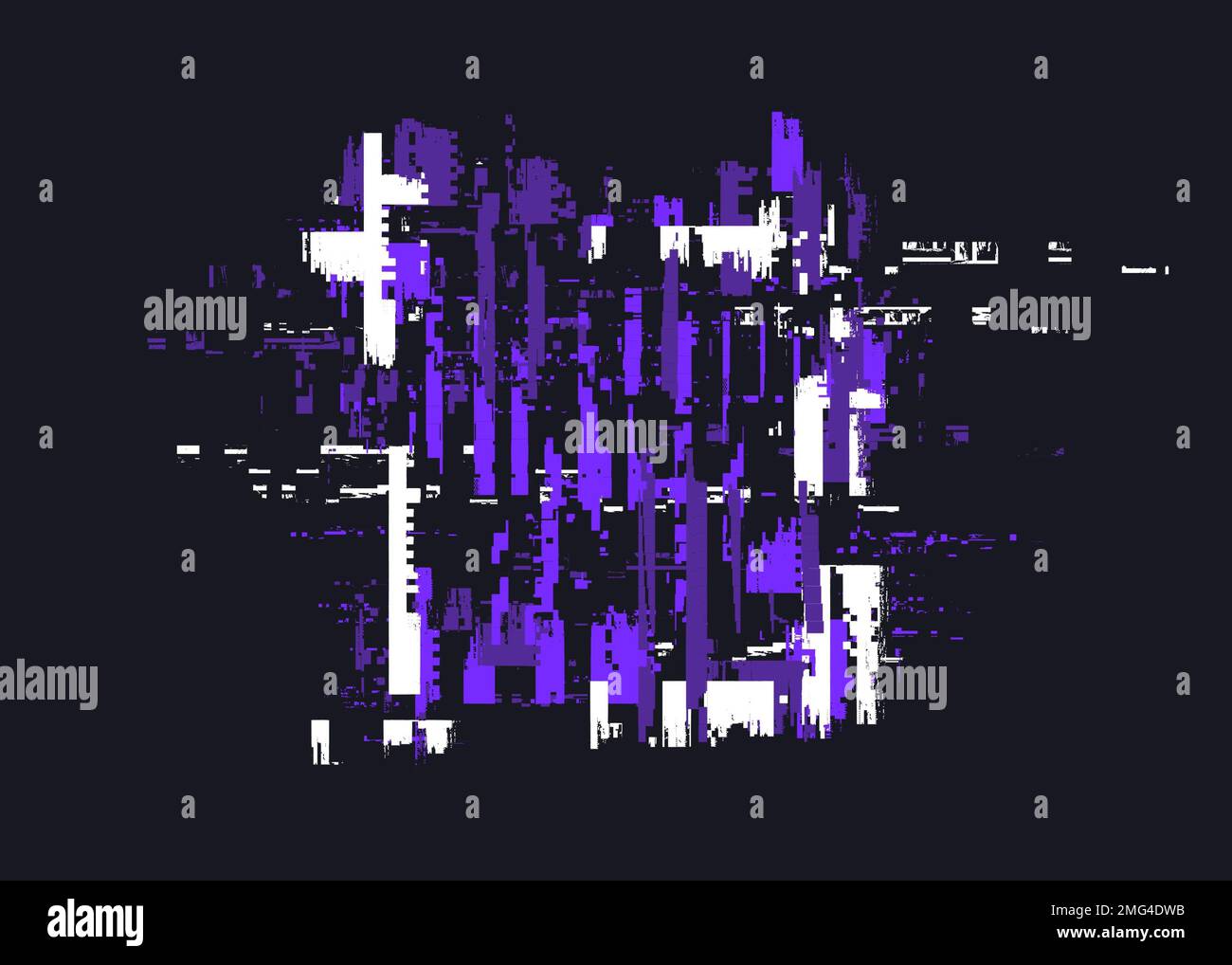 Digital signal error glitch pixel noise abstract background for a ...