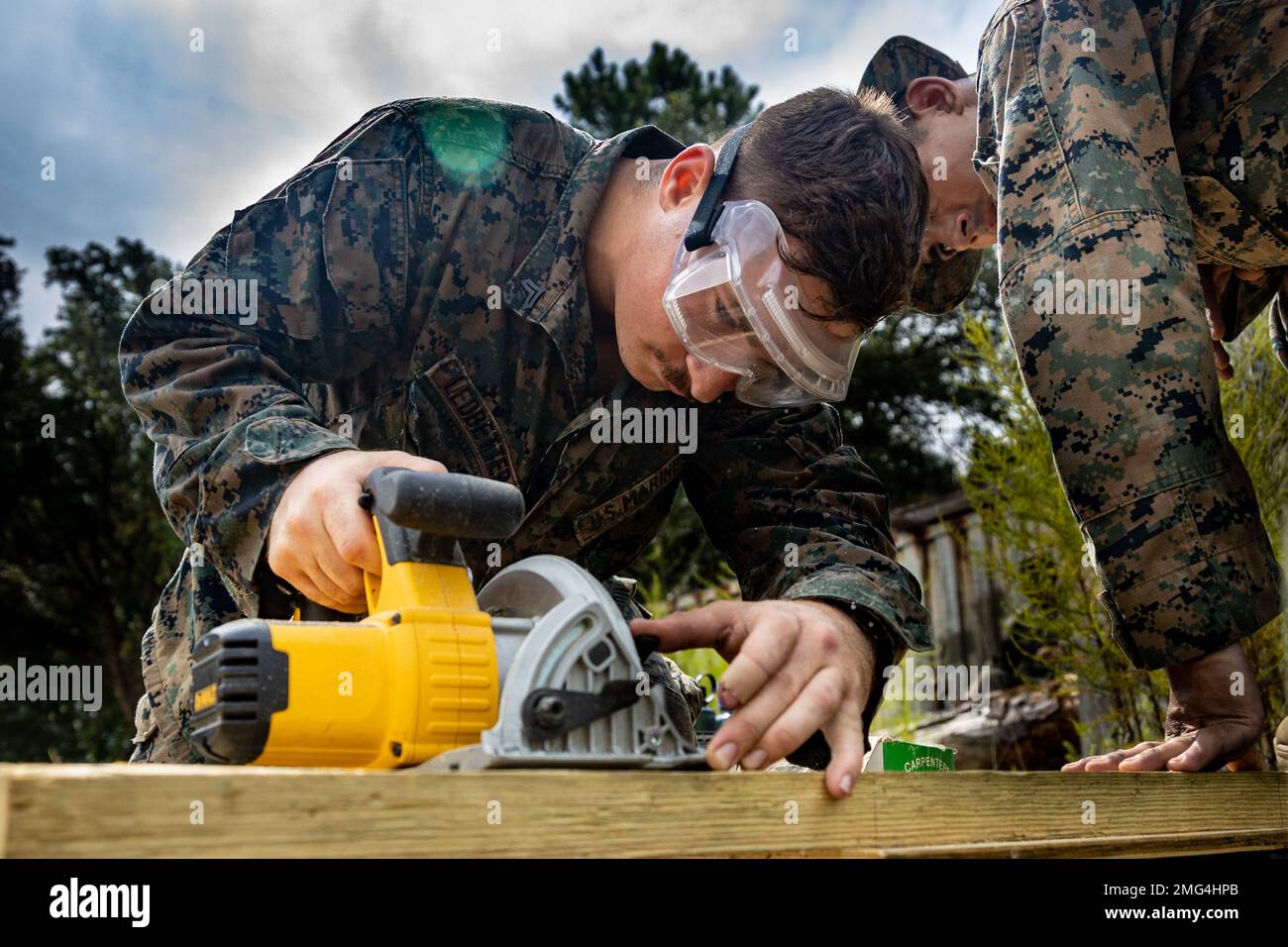U.S. Marine Corps Cpl. Elijah Ledbetter, a combat engineer with Combat ...
