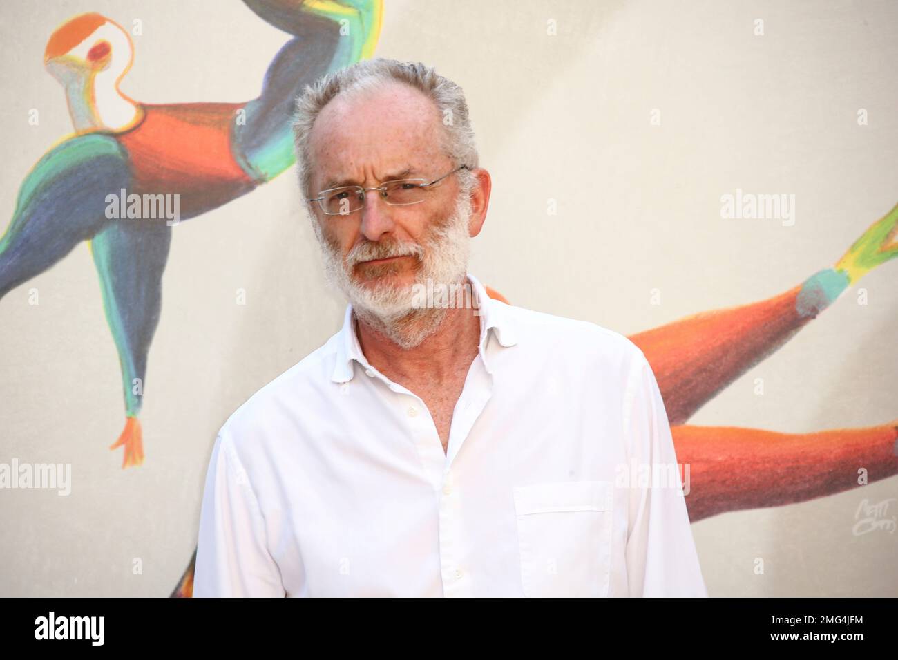 Director Uberto Pasolini poses for photographers upon arrival at the ...