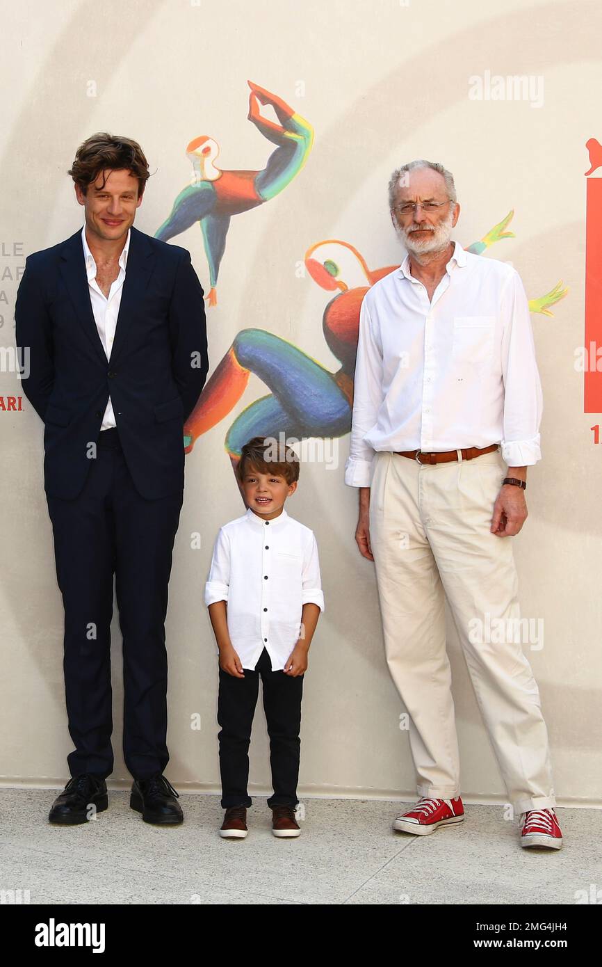 Actors James Norton, from left, Daniel Lamont and director Uberto ...