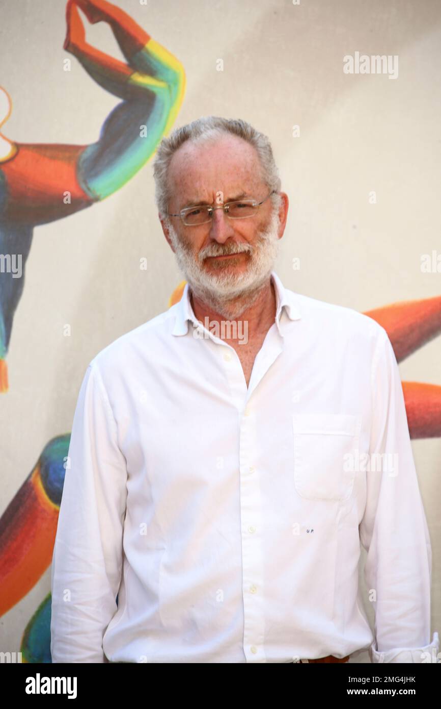 Director Uberto Pasolini poses for photographers upon arrival at the ...
