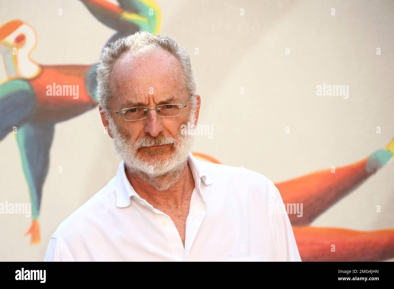 Director Uberto Pasolini poses for photographers upon arrival at the ...