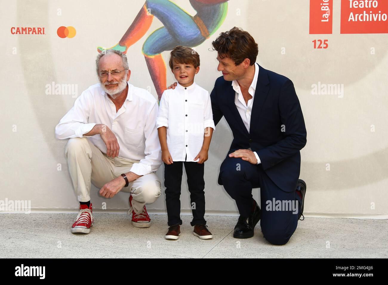 Actors James Norton, from right, Daniel Lamont and director Uberto ...