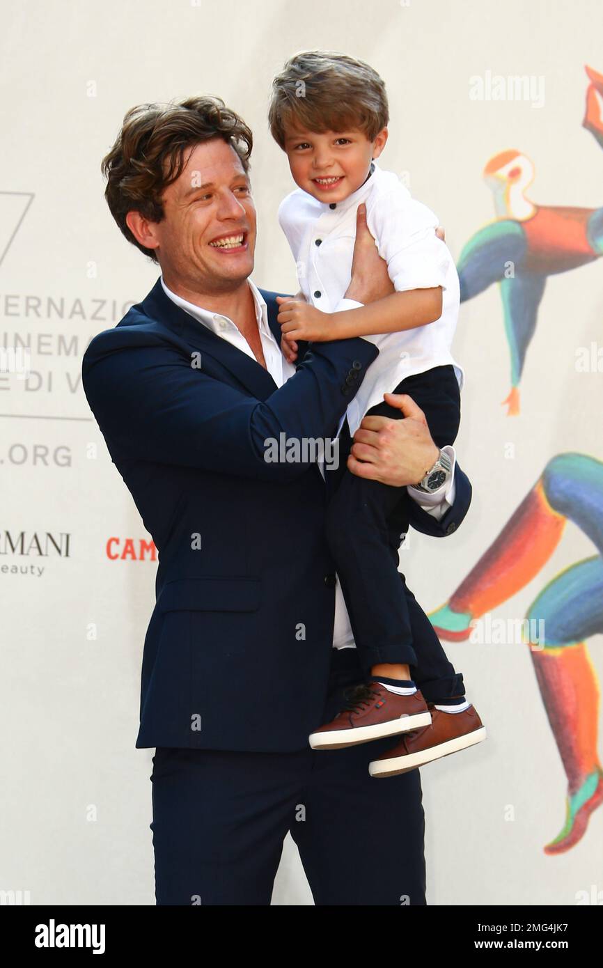 Actors James Norton, left, and Daniel Lamont pose for photographers ...