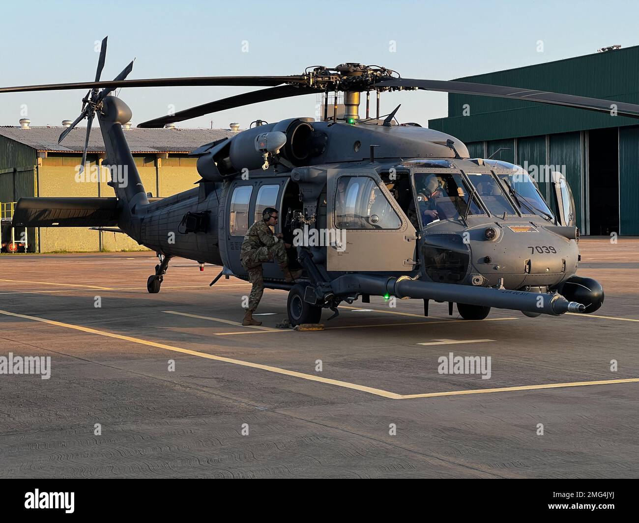 HH-60 Pave Hawk rescue helicopters assigned to the 106th Rescue Wing of ...
