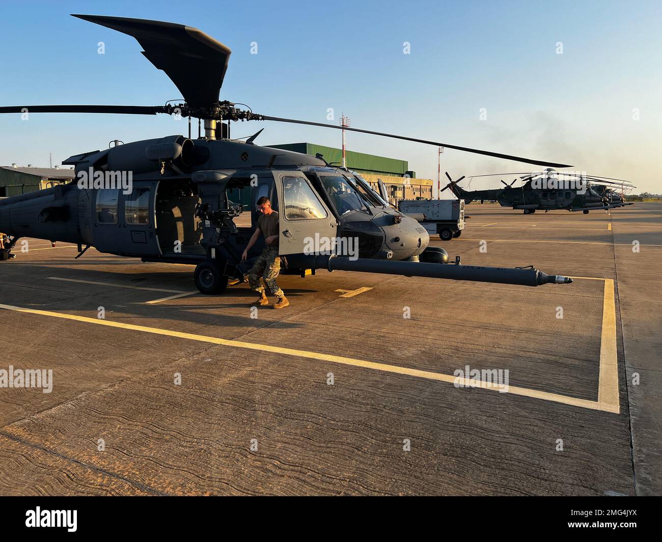 HH-60 Pave Hawk rescue helicopters assigned to the 106th Rescue Wing of ...