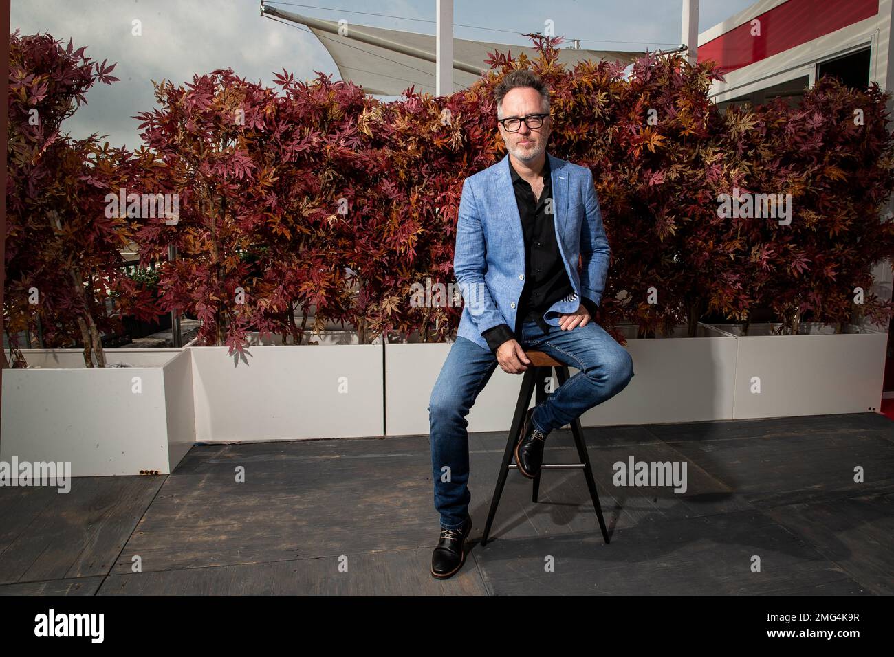 Director Kyle Rankin poses for portraits for the film 'Run Hide Fight ...