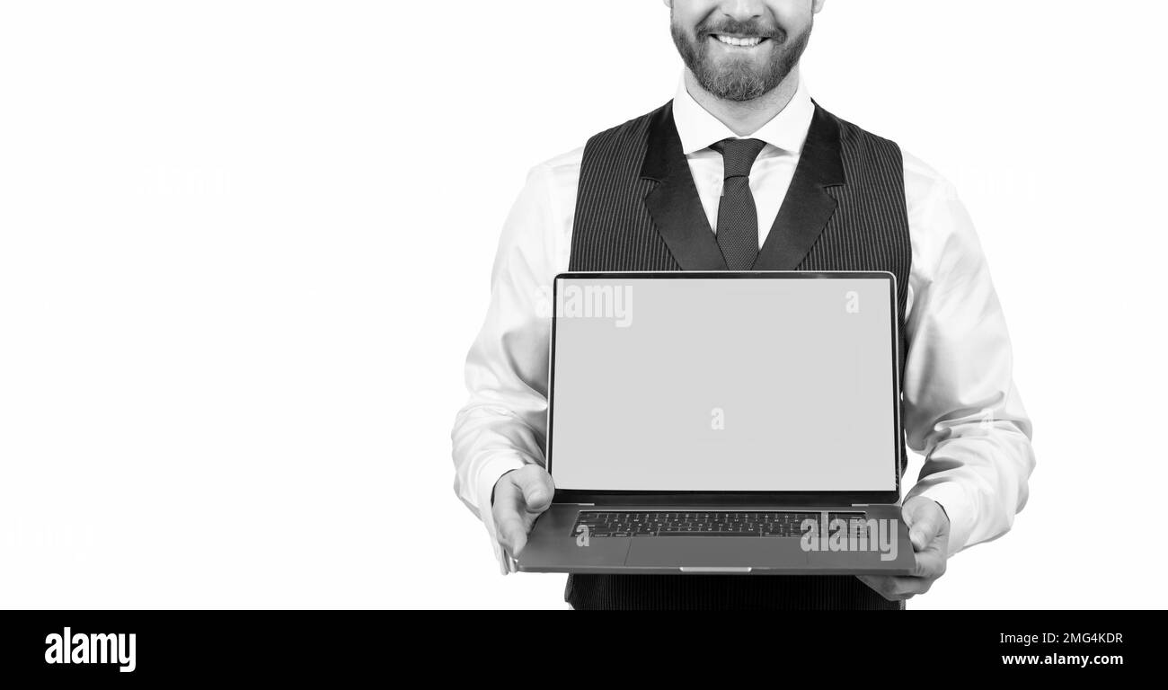 Man presenting green screen Black and White Stock Photos & Images - Alamy