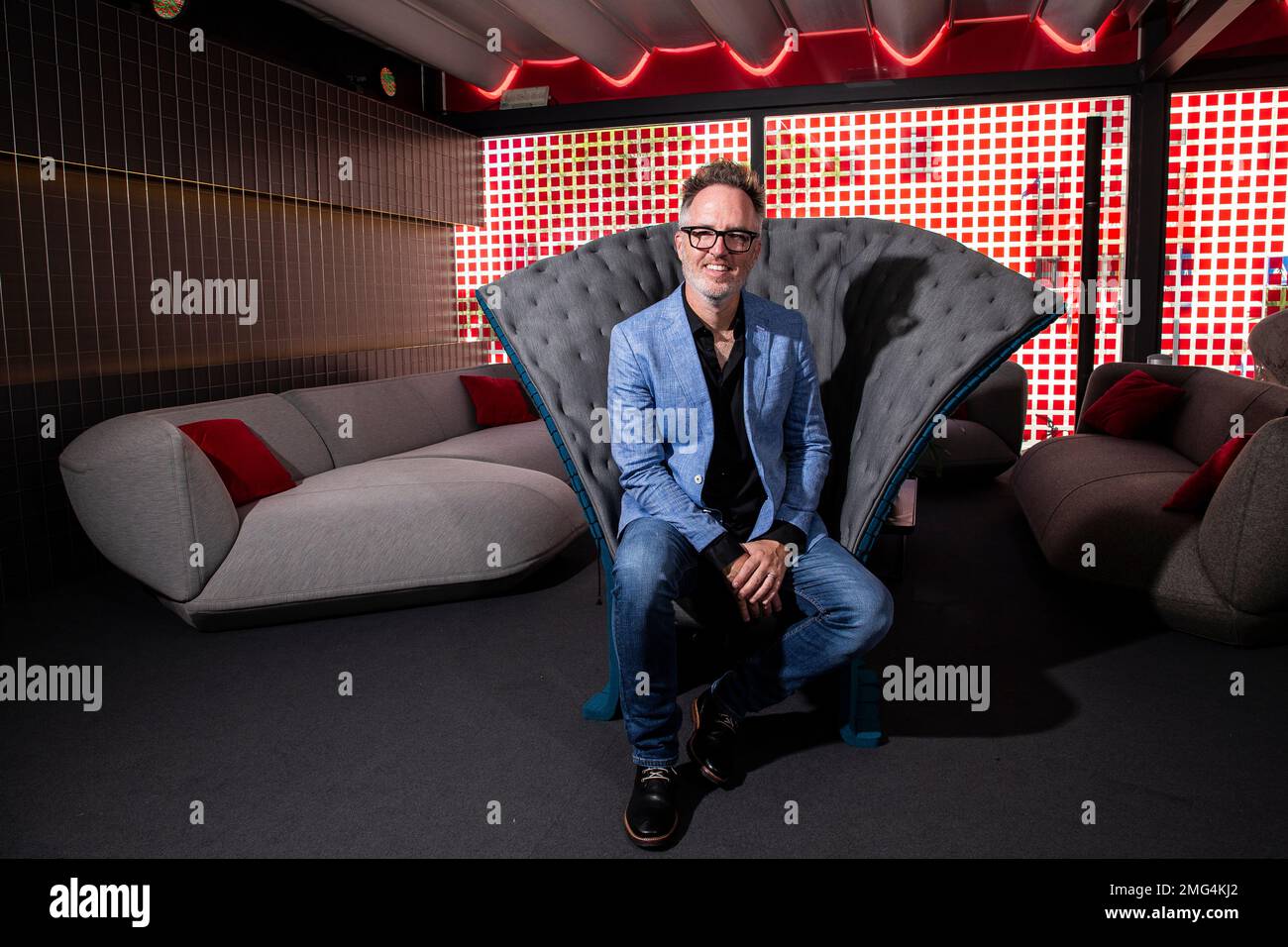 Director Kyle Rankin poses for portraits for the film 'Run Hide Fight ...