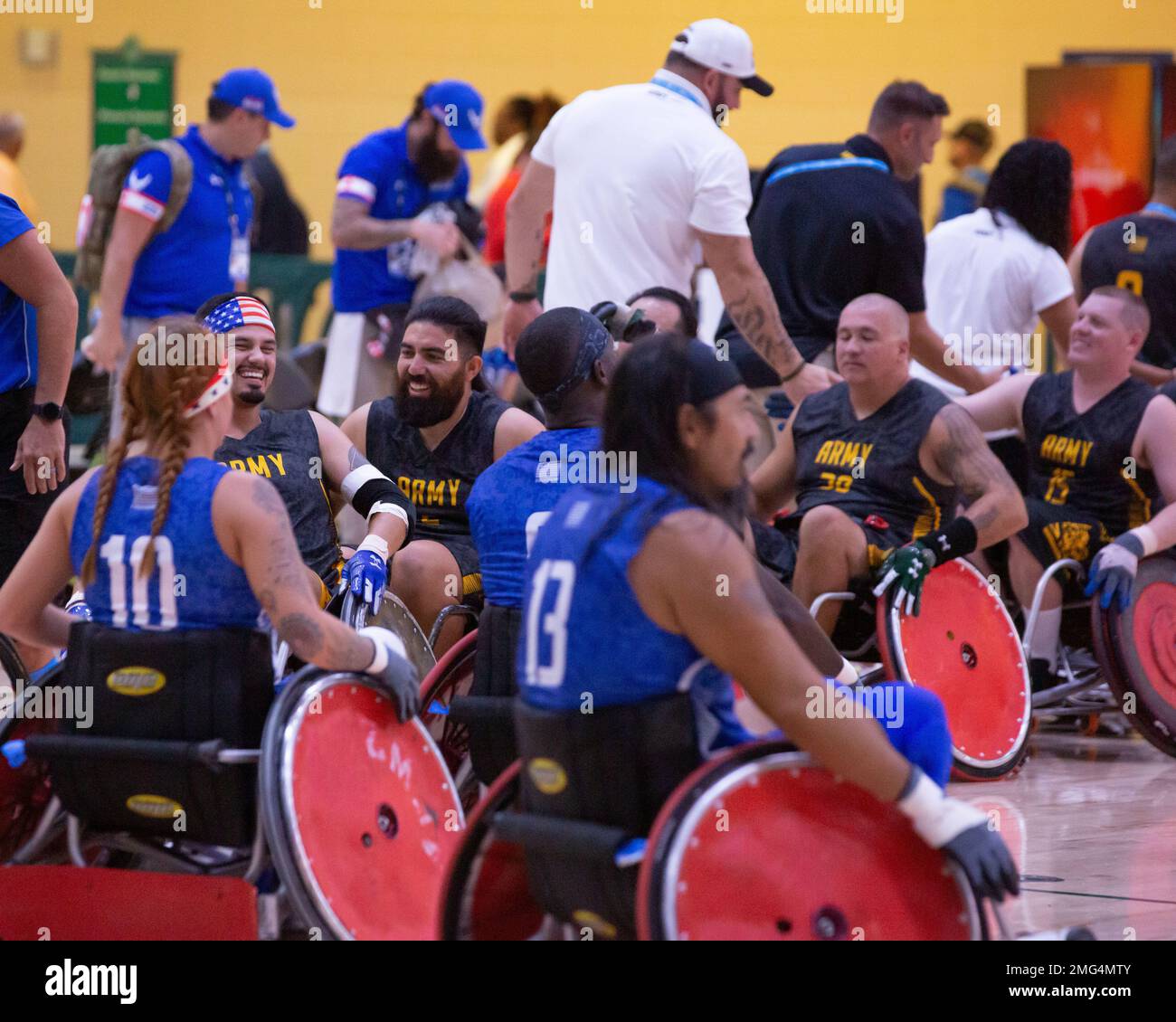 Retired U.S. Army Spc. Michael Villagran, left, and retired Staff Sgt ...