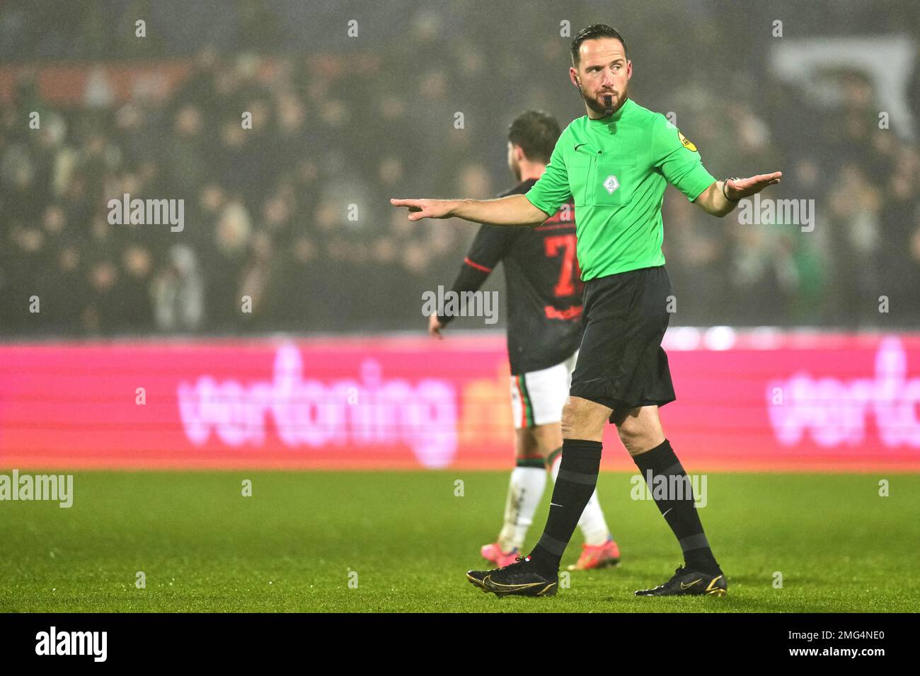 Rotterdam - Referee Edwin van de Graaf during the match between ...