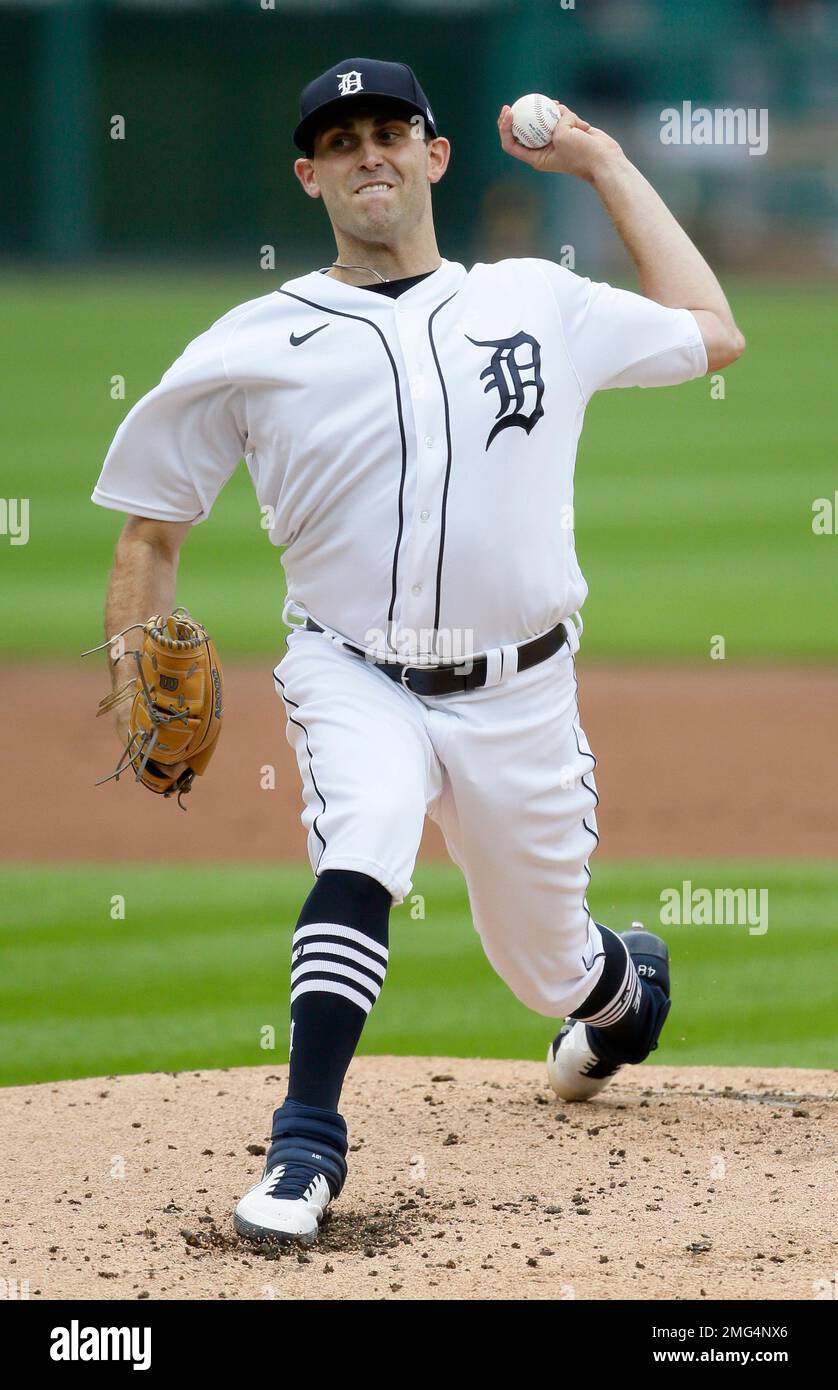 Detroit Tigers starting pitcher Matthew Boyd delivers against the ...