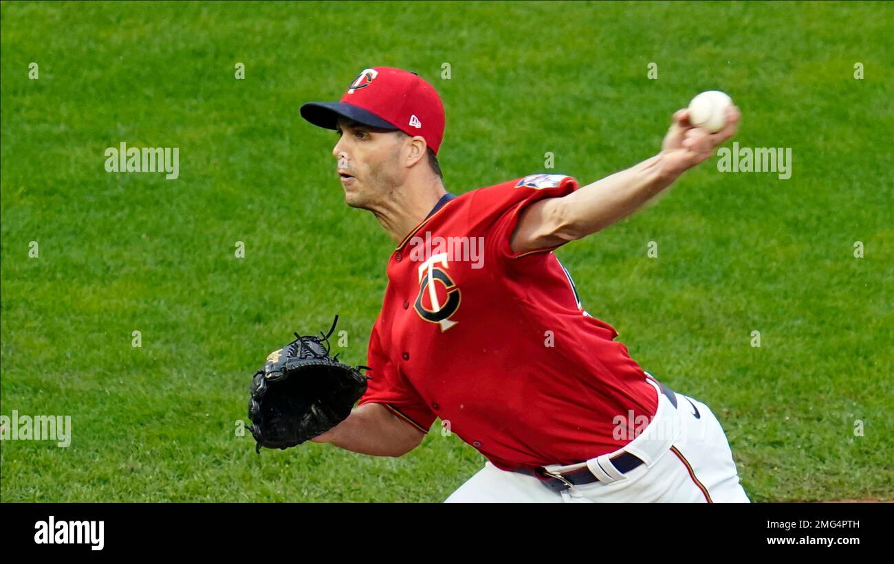 Minnesota Twins pitcher Taylor Rogers throws against the Detroit Tigers ...