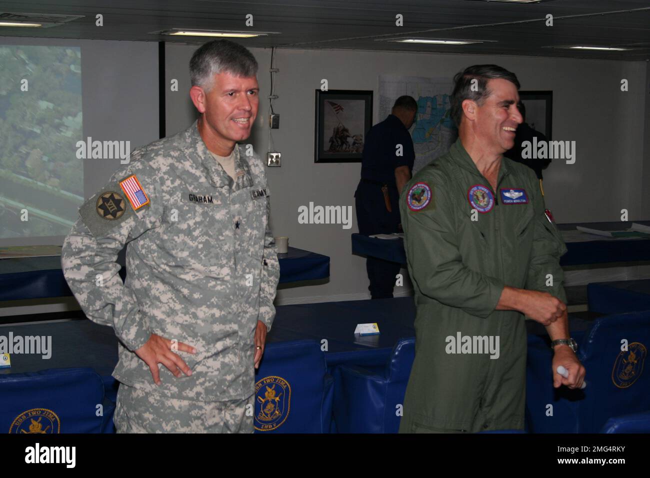 VIP Visitors - 26-HK-18-2. Army Brig. Gen. Graham with CG personnel ...