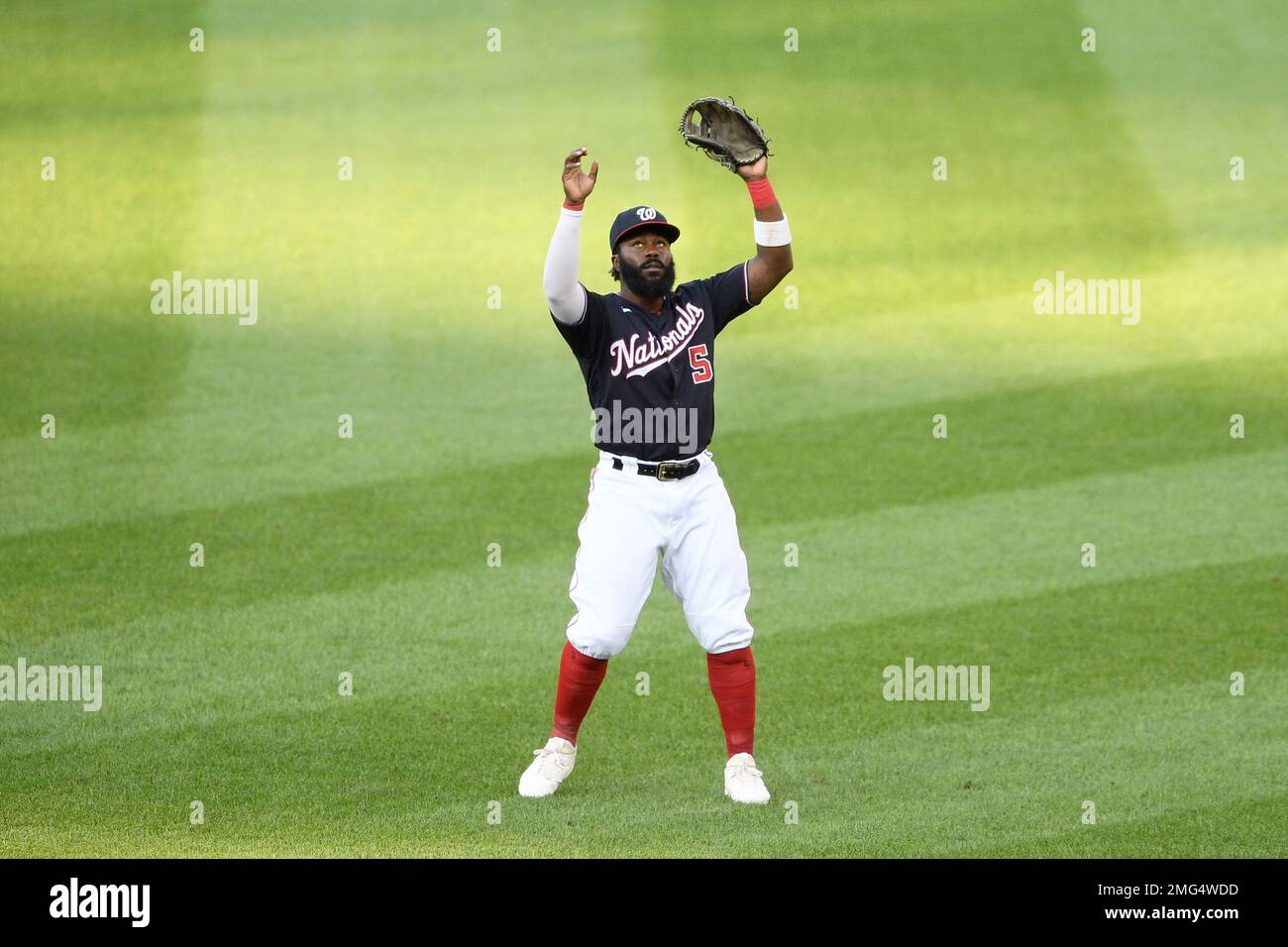 Washington Nationals' Josh Harrison stands on the field during a ...