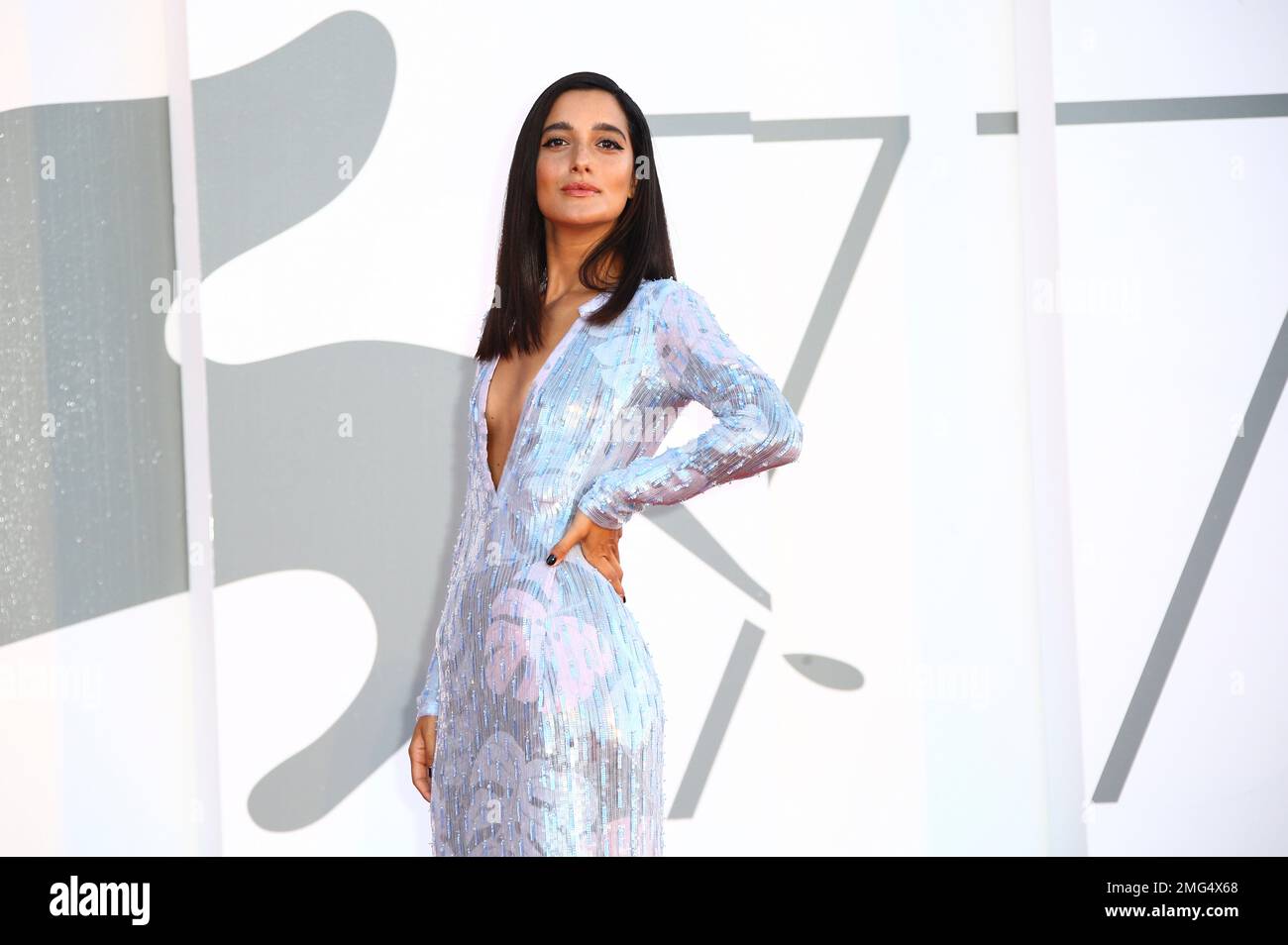 Singer Levante poses for photographers upon arrival at the premiere of ...